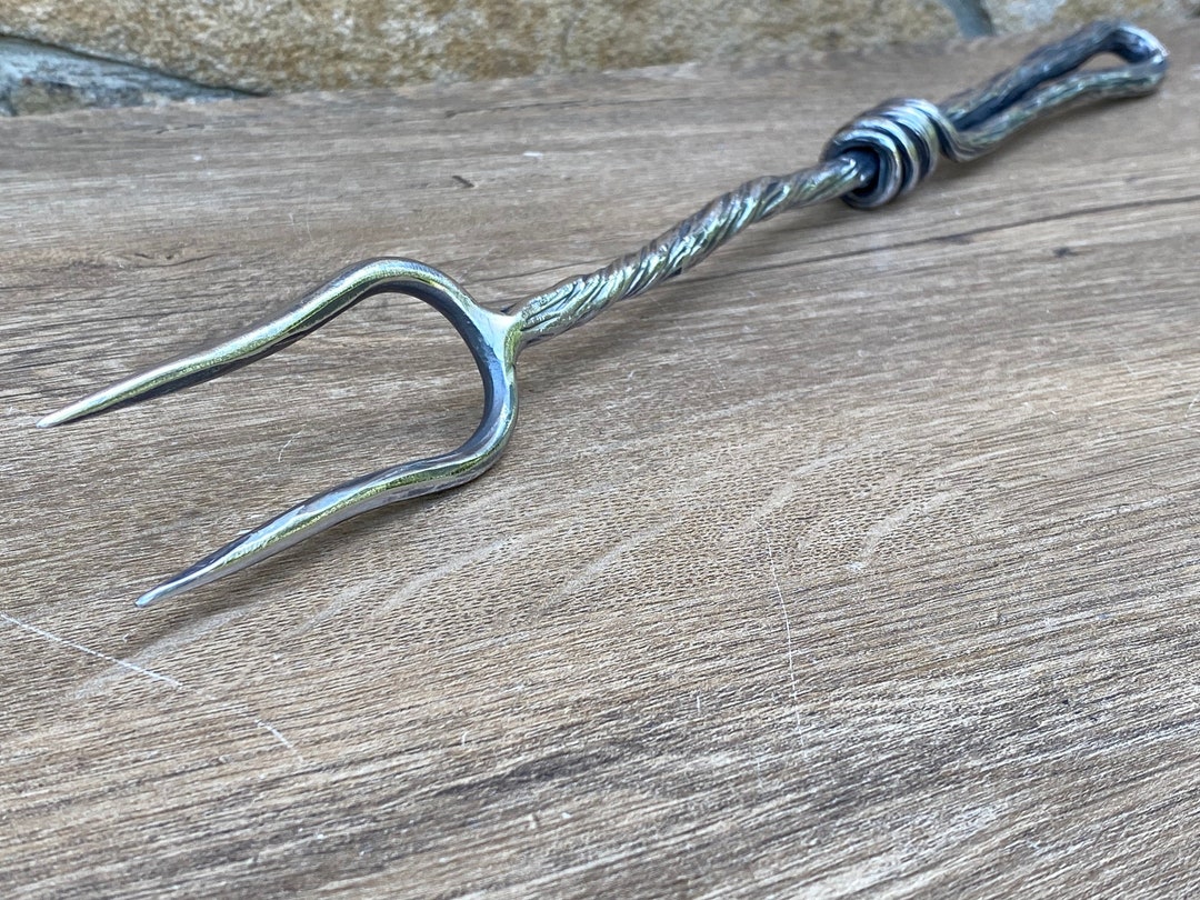 Stainless Steel Fork, BBQ Fork, Grilling Gift, Medieval Fork, Steel ...