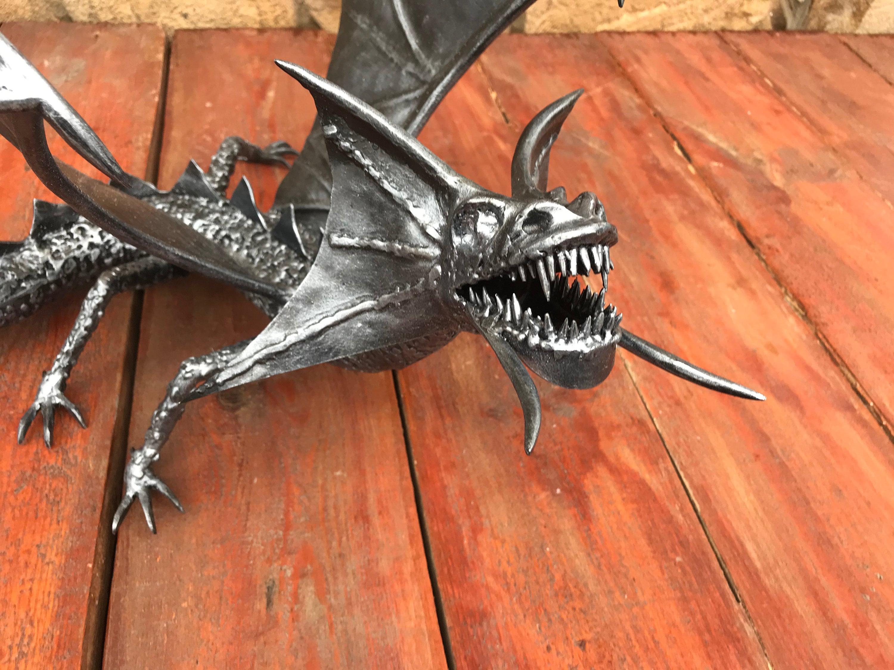 Dragon Hand Forged Dragon Metal Dragon Dragon Gift | Etsy