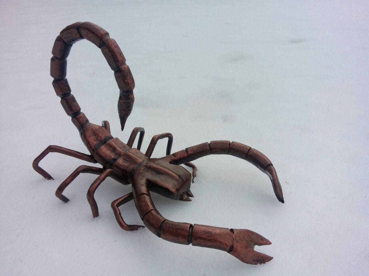 Metal Scorpion, Forged Scorpion, Scorpion Figurine, Arachnid Sculpture ...
