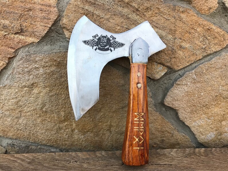 Runic Kitchen Axe Viking Axe Viking Kitchen Axe Runic Gift - Etsy