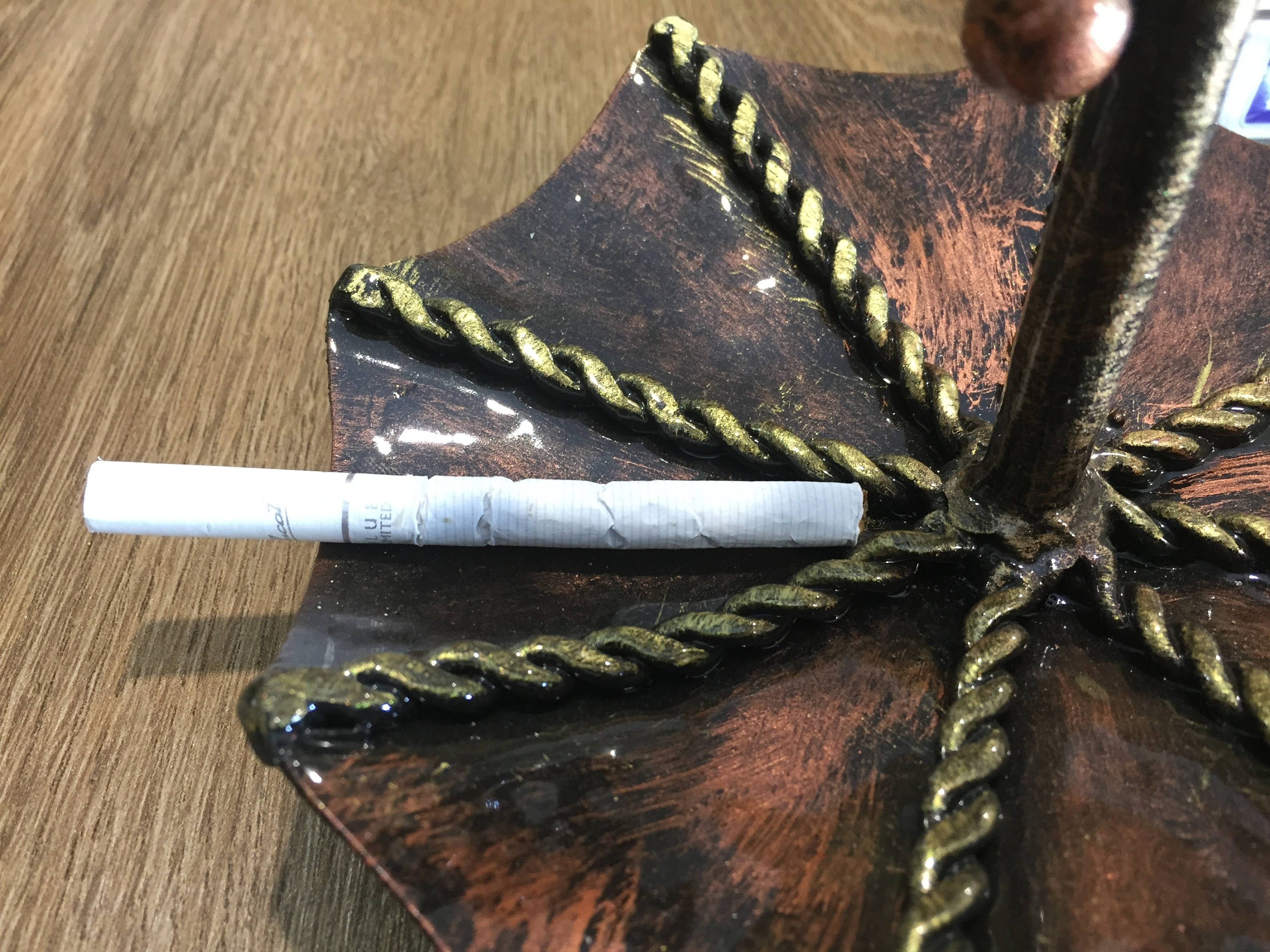 Hand forged ash tray iron anniversary gift for him iron | Etsy