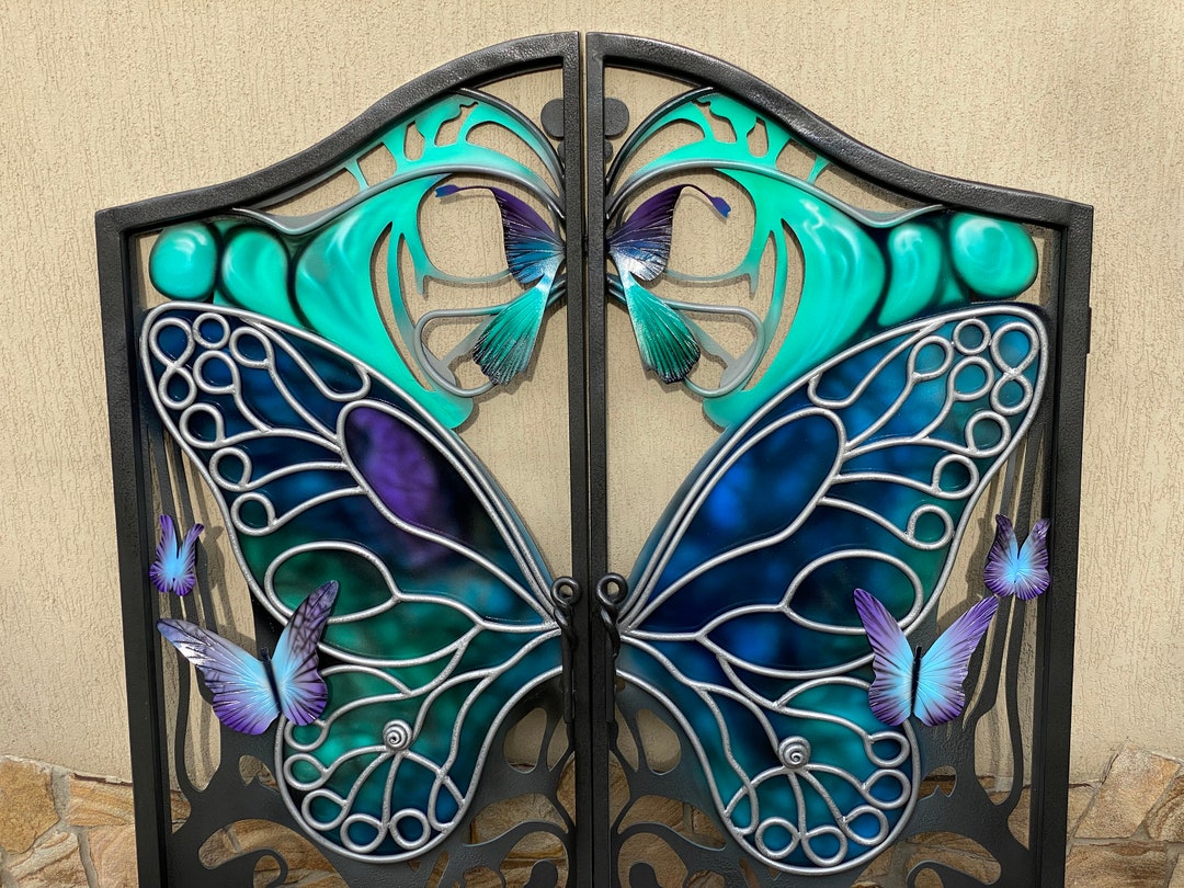 Gate, Garden Gate, Fairy, Fantasy, Magic, Butterfly, Terrace, Balcony ...