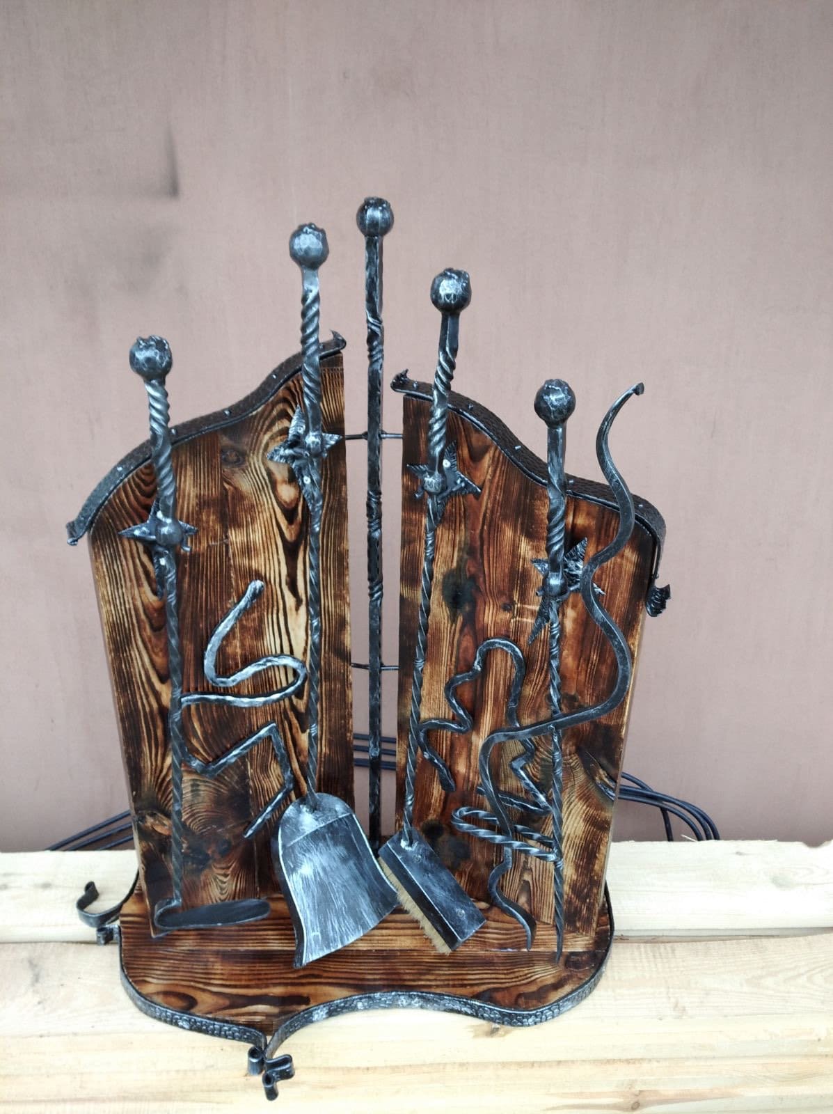 Fireplace Tools Fireplace Tool Set Fireplace Fireplace | Etsy