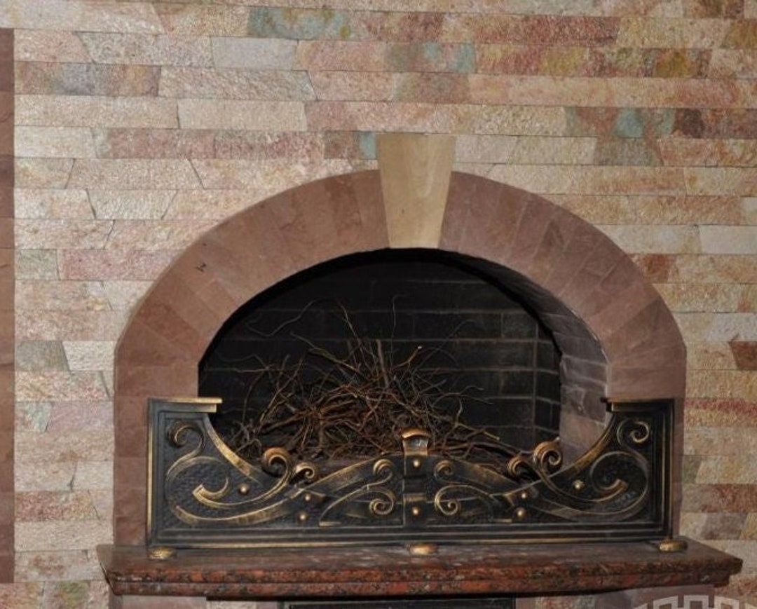 Fireplace Decor, Castle, Medieval, Steel Gift, Firewood Holder, Iron ...