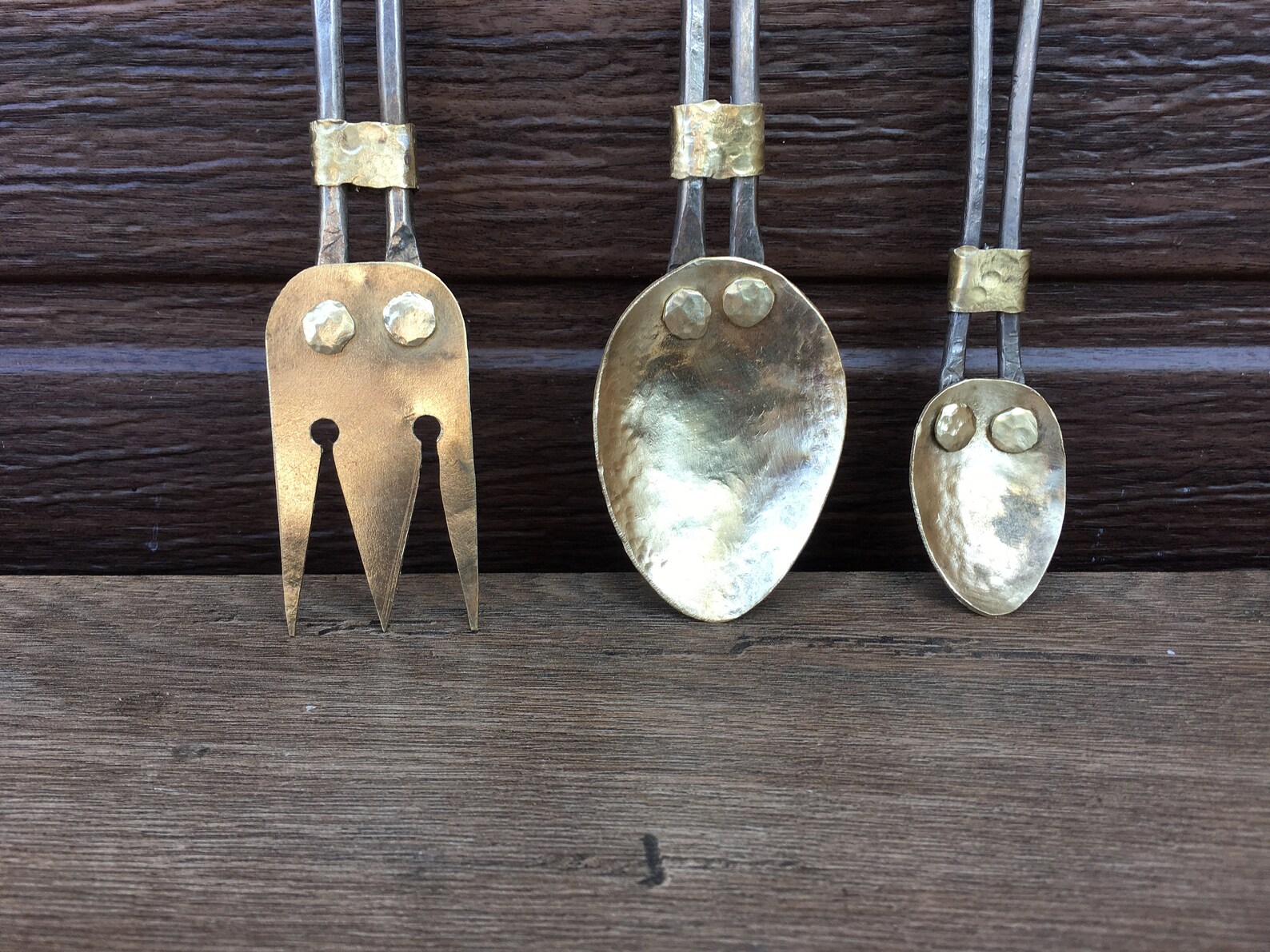 Bronze cutlery bronze anniversary bronze gift antique | Etsy