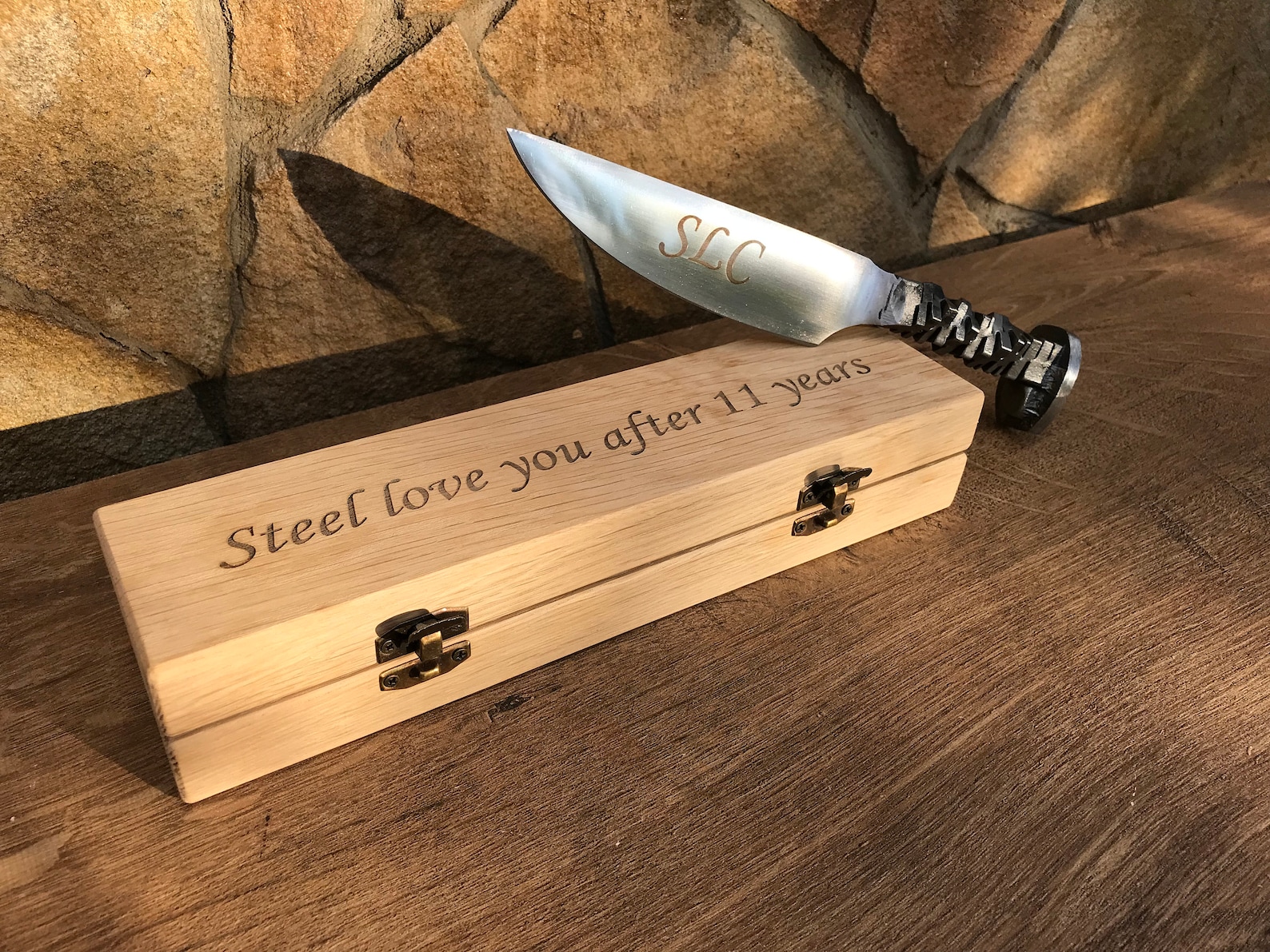 11th Anniversary Steel Gifts for Him Engraved Steel Gift - Etsy