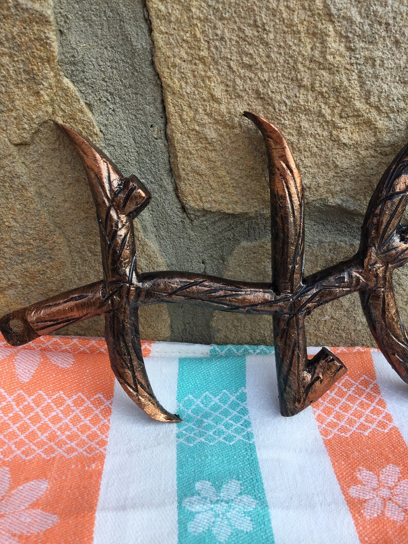 Iron Letters Hand Forged Letters Word Cutout Last Name - Etsy