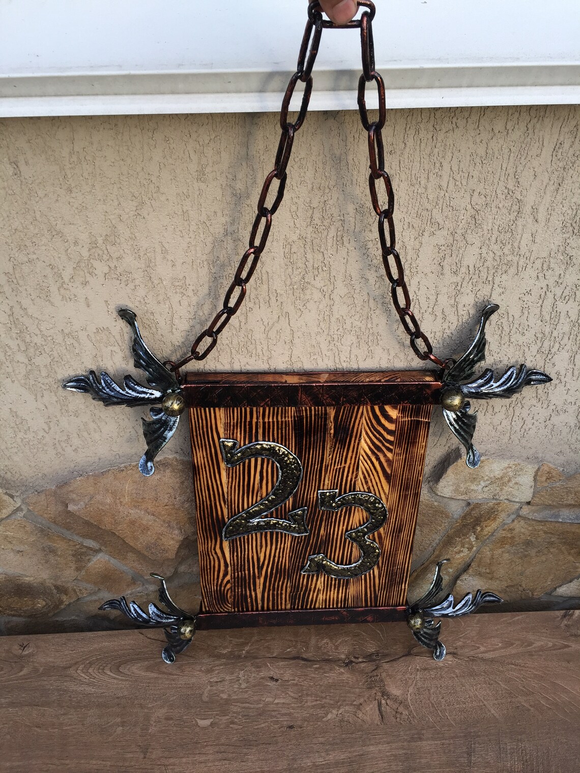 House Number Metal Art Numbers Decorative Numbers Metal - Etsy