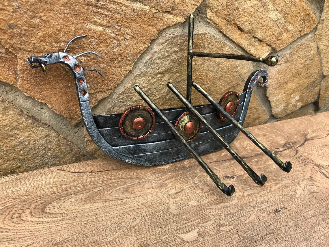Viking Hanger Wall Hanger Viking Ship Wall Hook Wall Rack | Etsy