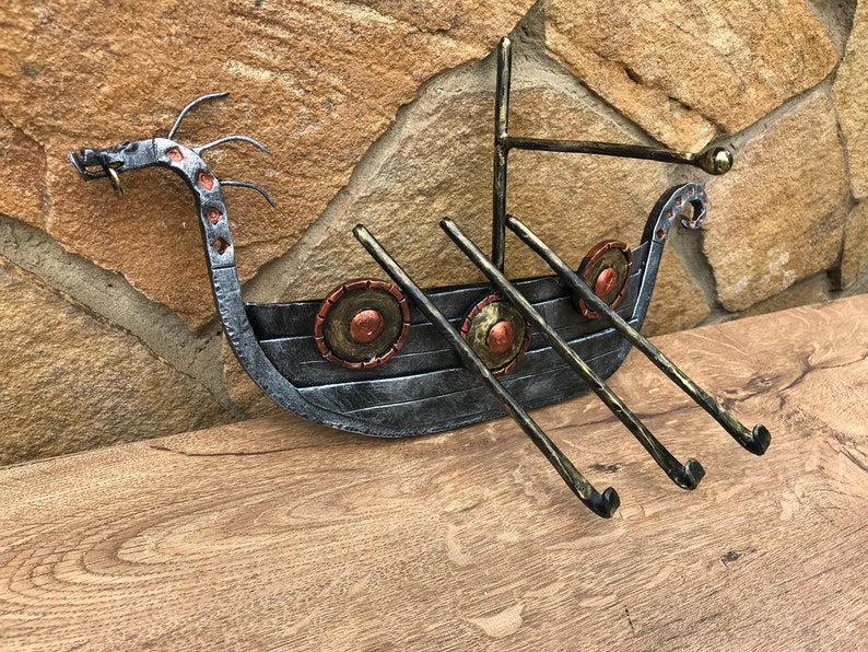 Viking Hanger Wall Hanger Viking Ship Wall Hook Wall Rack - Etsy