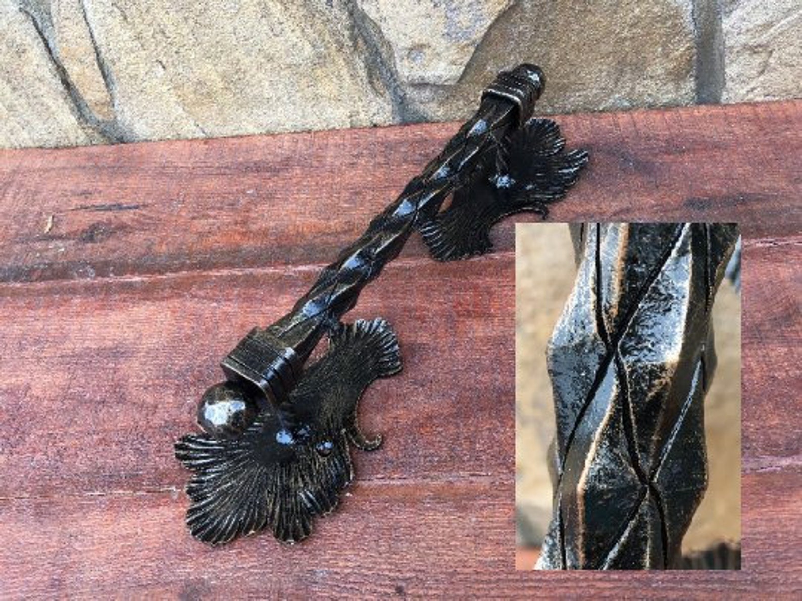 Barn Door Handle Hand Forged Door Handle Castle Door Castle - Etsy