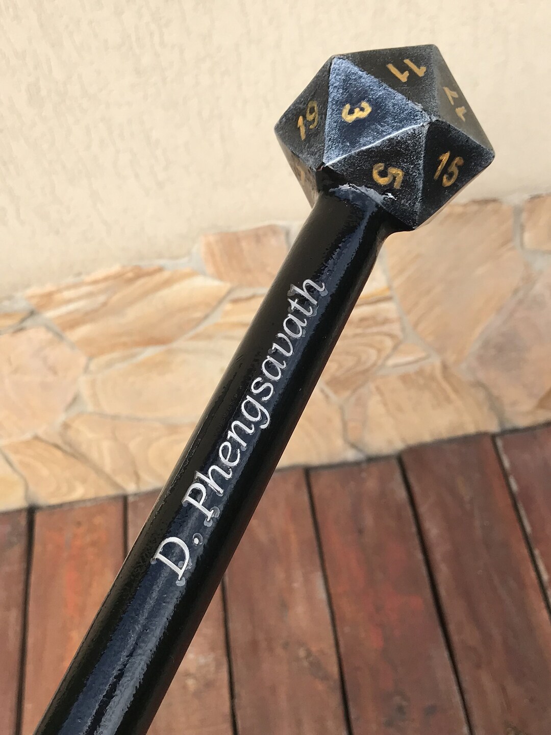 Dice Cane, Walking Cane, Dice, Walking Stick, Gamer Gift, Personalized ...