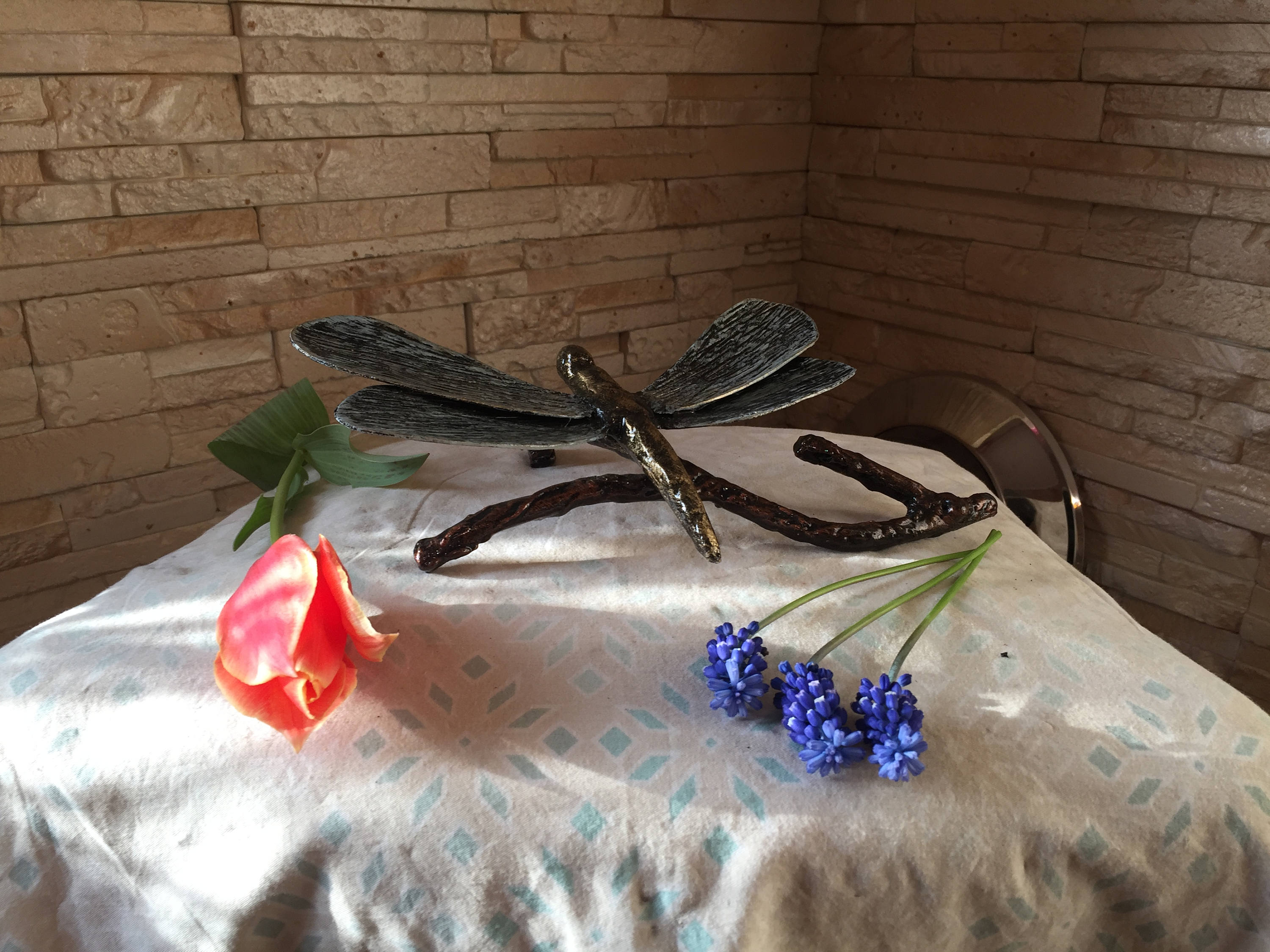 Dragonfly metal dragonfly dragonfly figurine forged | Etsy