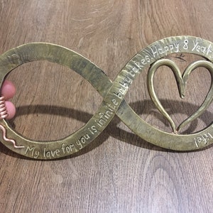 Bronze Gift, Bronze Infinity Sign, Bronze Gift for Wife, Bronze Gift ...