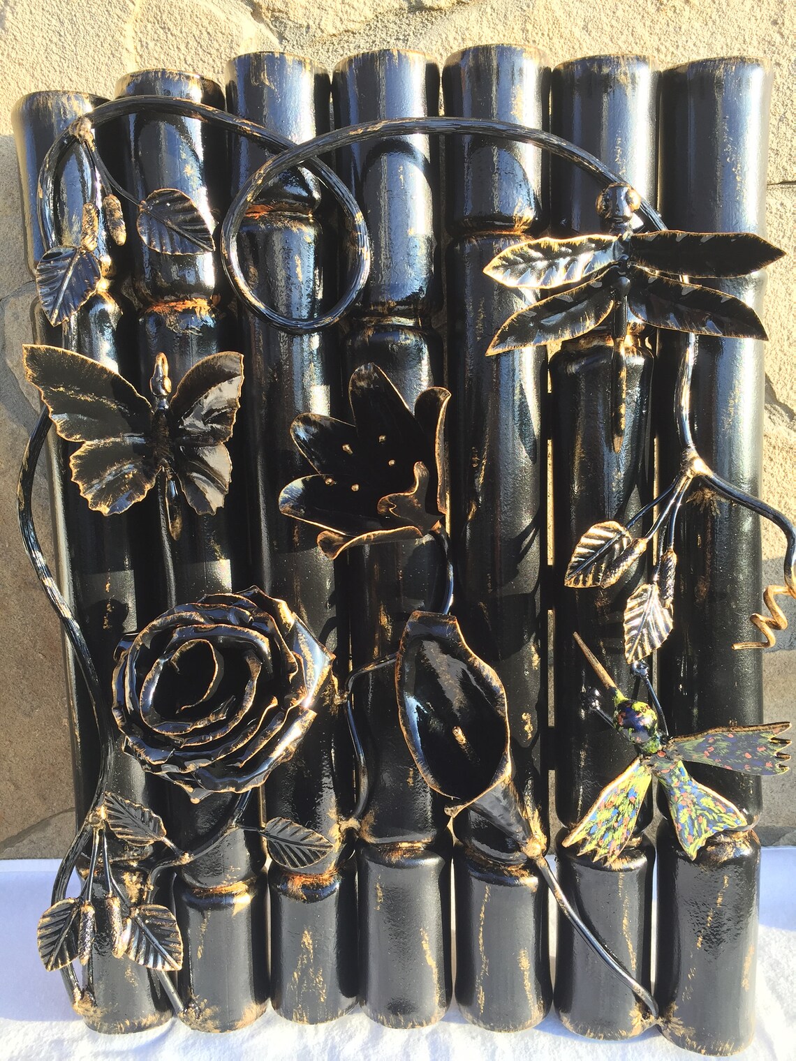 Metal Wall Art Metal Artwork Wall Hanging Art Hand Forged | Etsy