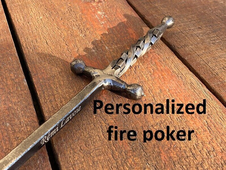 Fire Poker Christmas Sword Mens Gift BBQ Gift Fireplace - Etsy