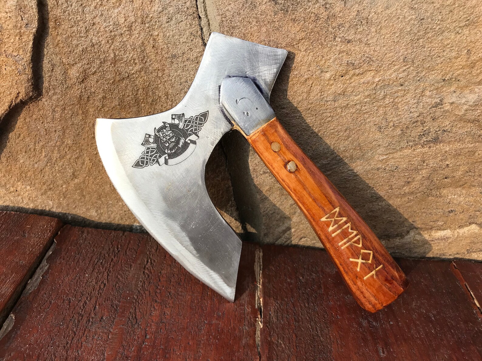 Runic Kitchen Axe Viking Axe Viking Kitchen Axe Runic Gift - Etsy