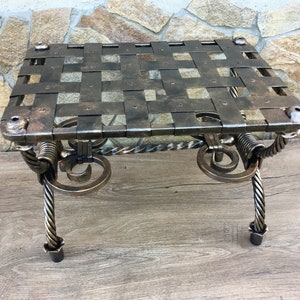 Hand Forged Chair, Wrought Iron Chair, Iron Stool, Garden Chair, Steel ...