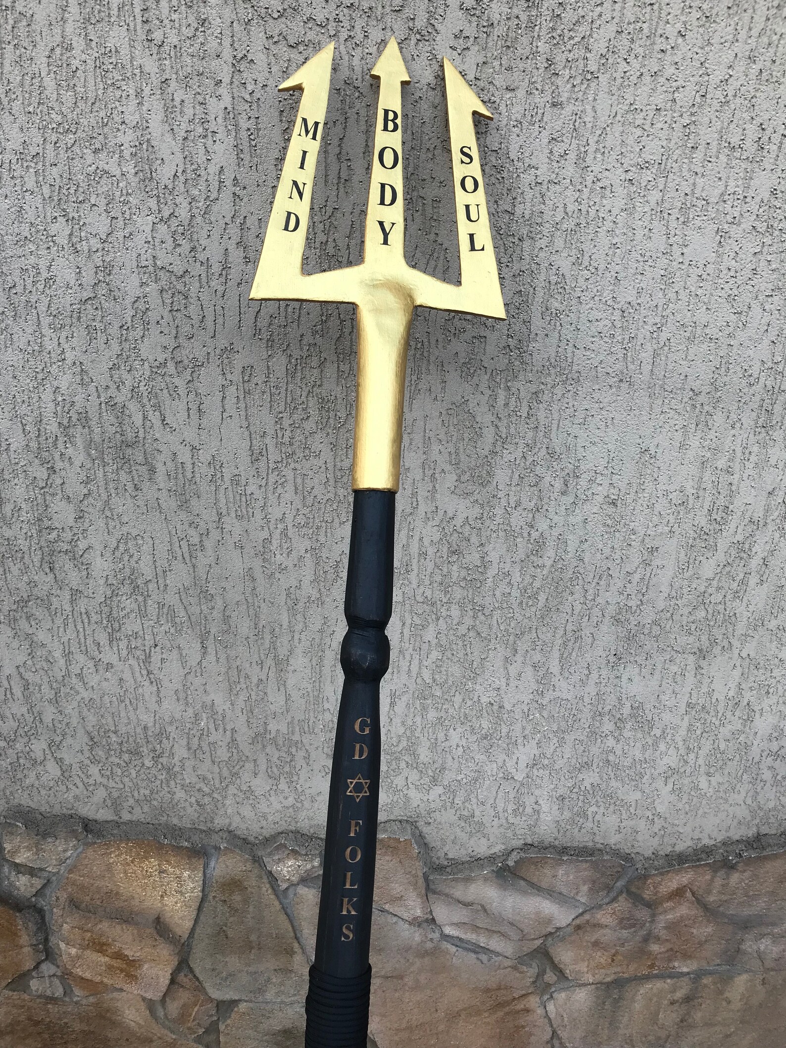 Cosplay Trident Engraved Trident Cosplay Weapon Custom - Etsy