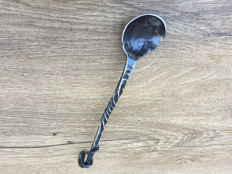 Viking Spoon Medieval Cutlery Hand Forged Spoon Rustic - Etsy