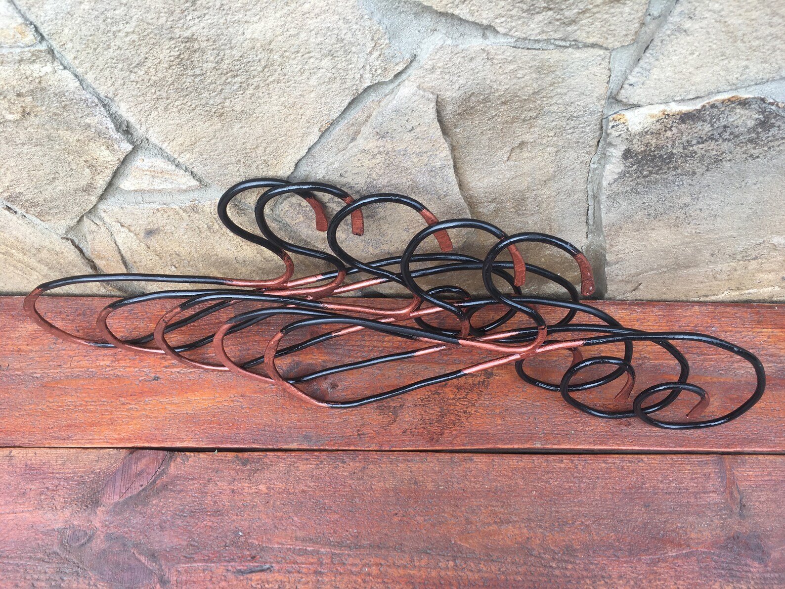 Set of 5 Hangers Forged Metal Hangers for Clothes Clothes - Etsy