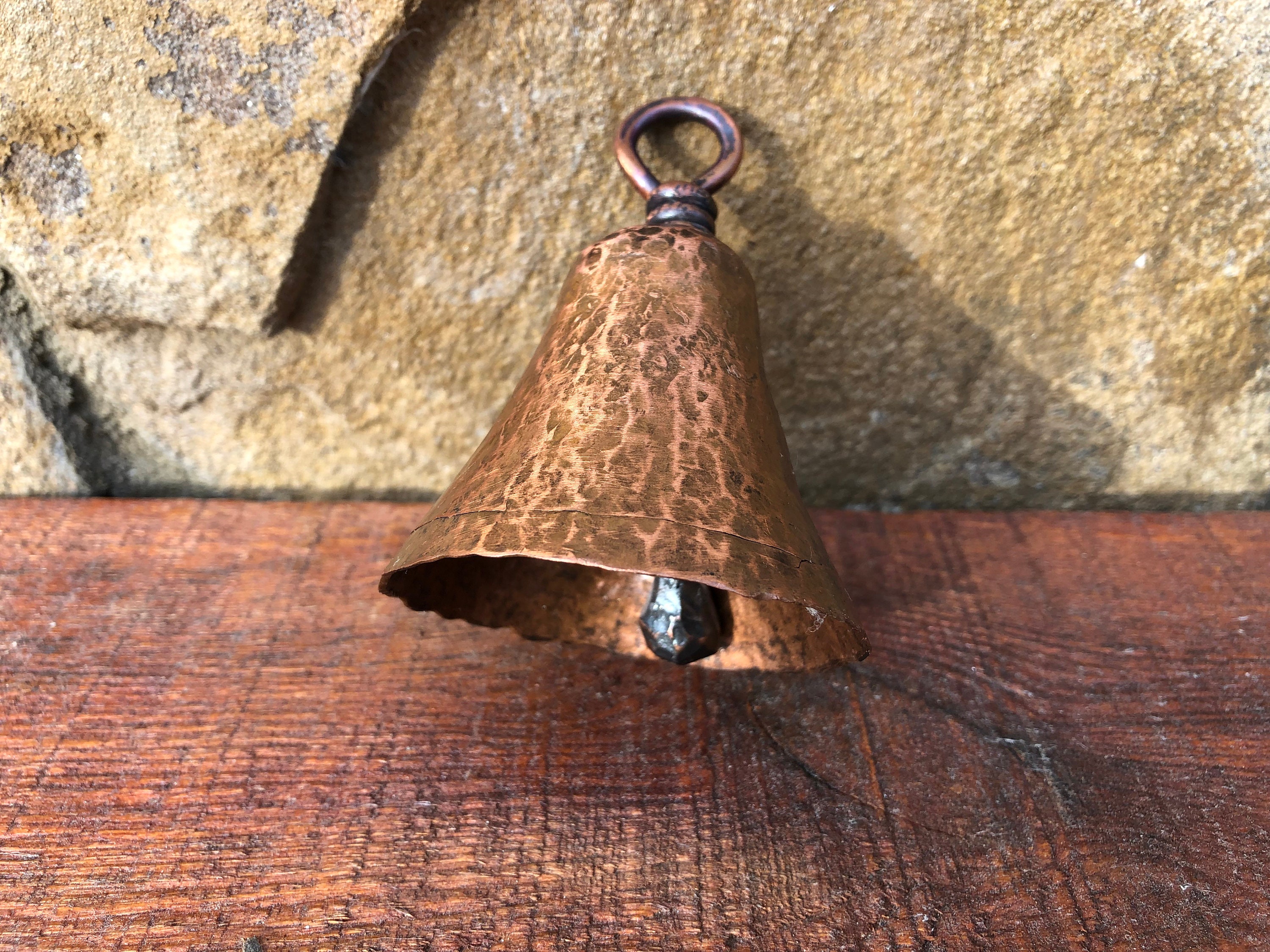 Copper Bell, Handmade Copper Bell, Hand Forged Copper Bell, Christmas ...