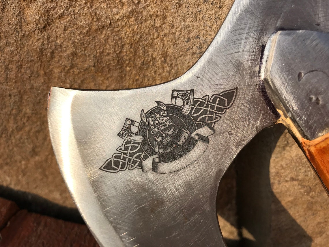 Runic Kitchen Axe Viking Axe Viking Kitchen Axe Runic Gift | Etsy