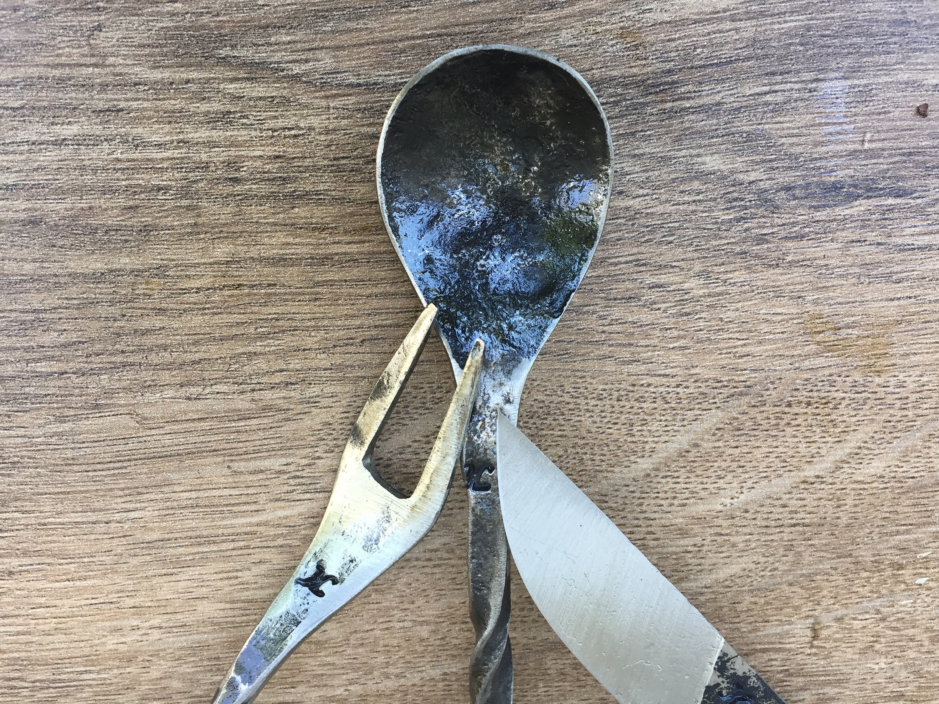 Medieval Cutlery Knife Spoon Skewer Middle Ages Cutlery | Etsy