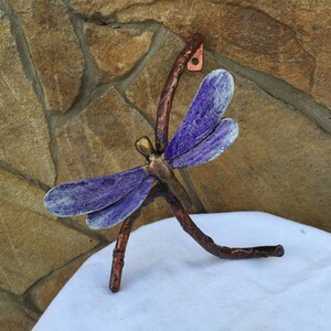 Dragonfly metal dragonfly dragonfly figurine forged | Etsy
