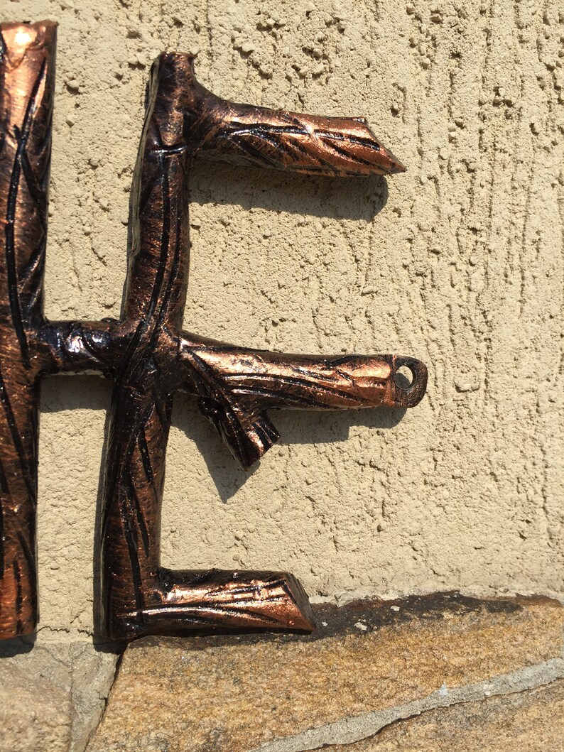 Iron Letters Hand Forged Letters Word Cutout Last Name - Etsy