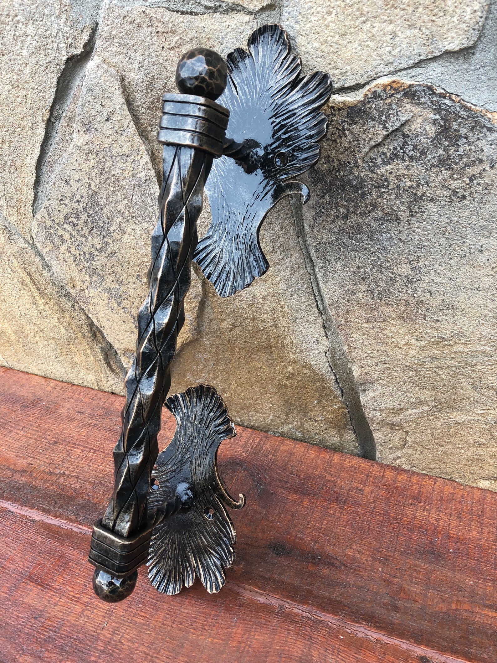 Barn door handle hand forged door handle castle door castle | Etsy