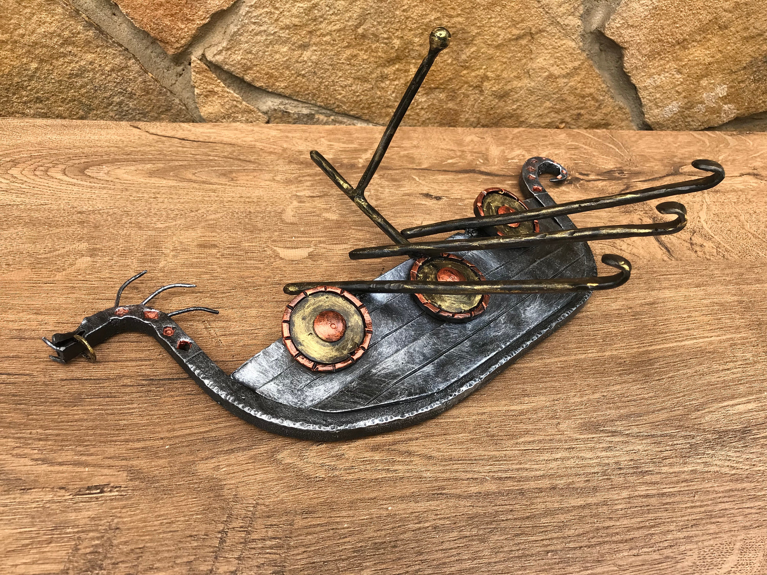 Viking Hanger, Wall Hanger, Viking Ship, Wall Hook, Wall Rack, Viking ...