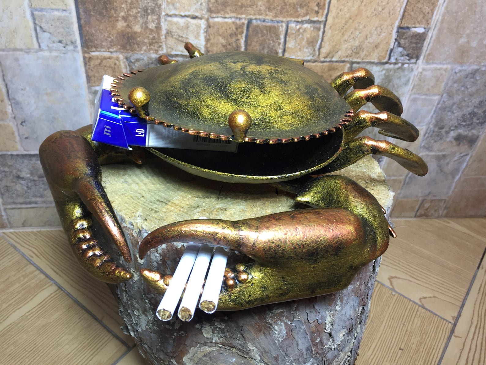 Metal Ashtray, Metal Ash Tray, Crab Ashtray, Hand Forged Ashtray ...