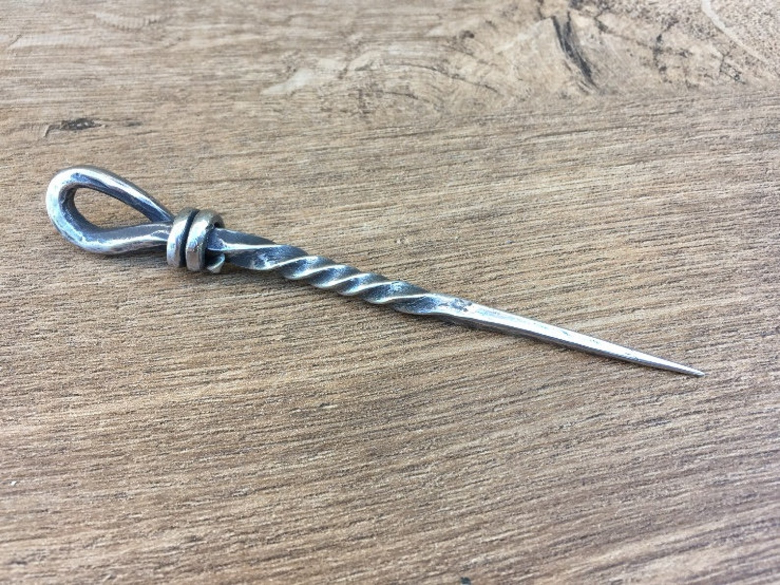 Stainless steel viking skewer food pricker hand forged | Etsy