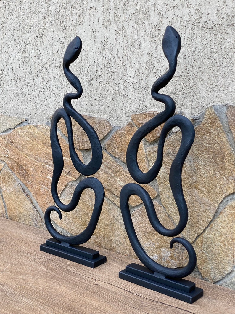 Andirons Fireplace Andirons Fireplace Decor Snake Metal | Etsy