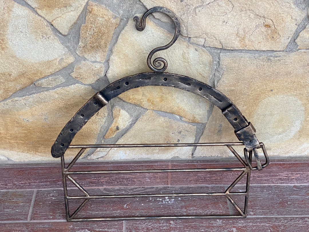 Hand Forged Tiered Hanger for Pants, Clothes Hanger, Storage Hanger ...
