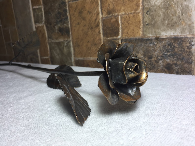 Iron Rose Steel Rose Metal Rose Hand Forged Rose Wrought - Etsy