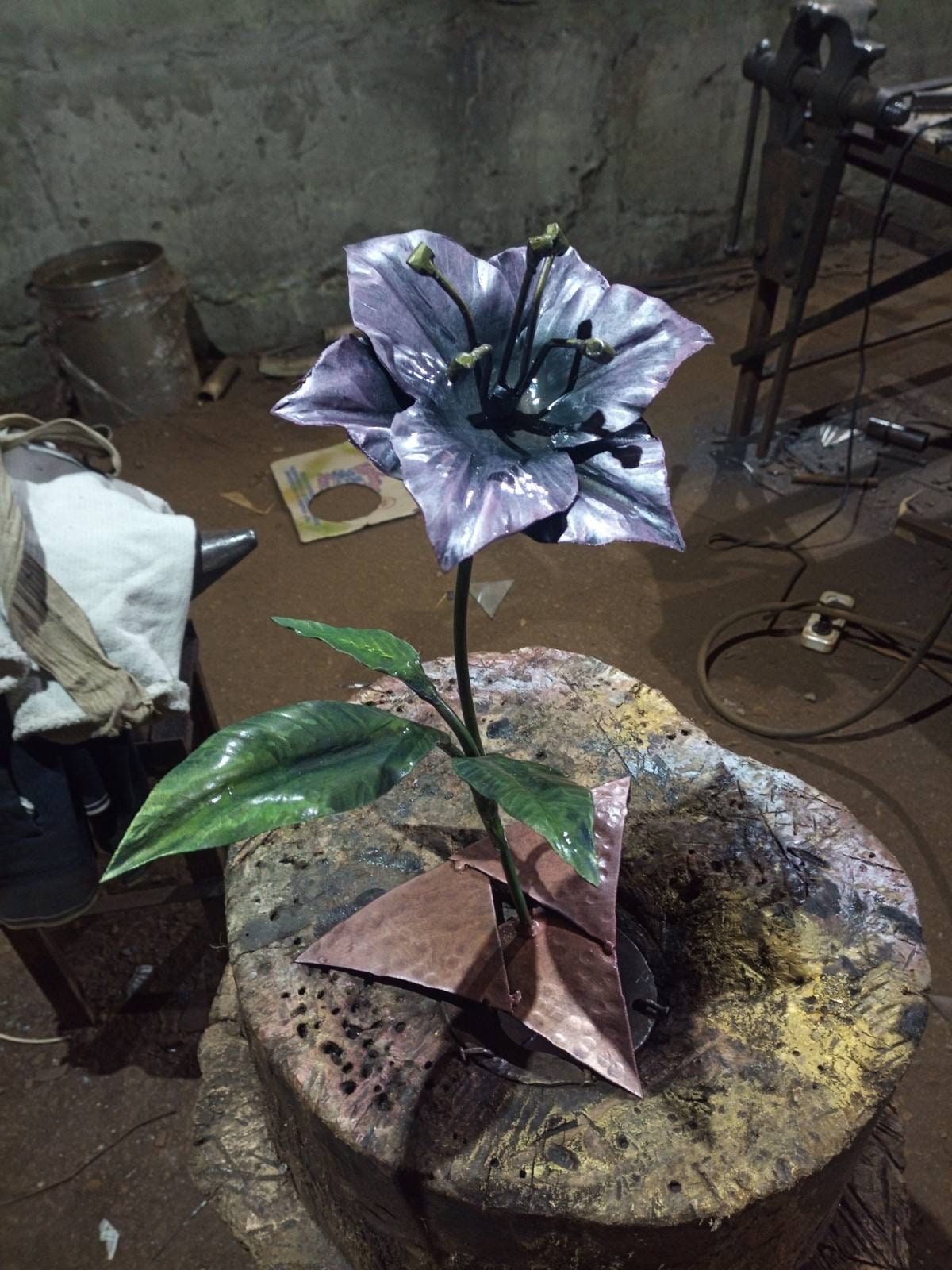 Lily Iron Flower Iron Anniversary Gift Iron Lily 6th | Etsy