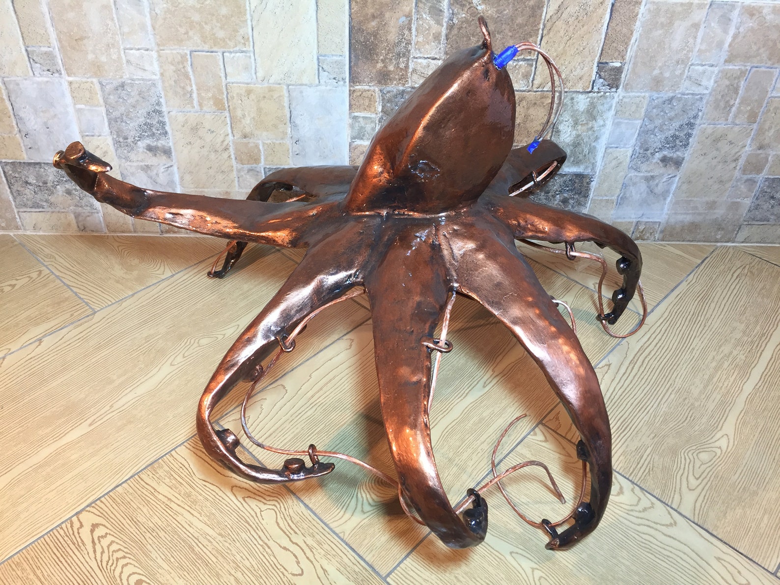 Octopus Chandelier, Octopus Art, Chandelier Light, Ceiling Light ...