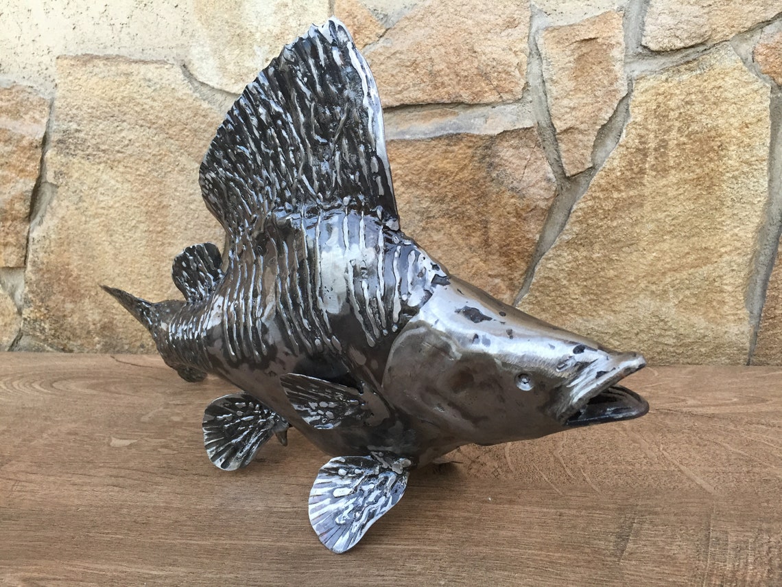 Metal Fish Hand Forged Fish Fish Artwork Custom Fish Fish - Etsy
