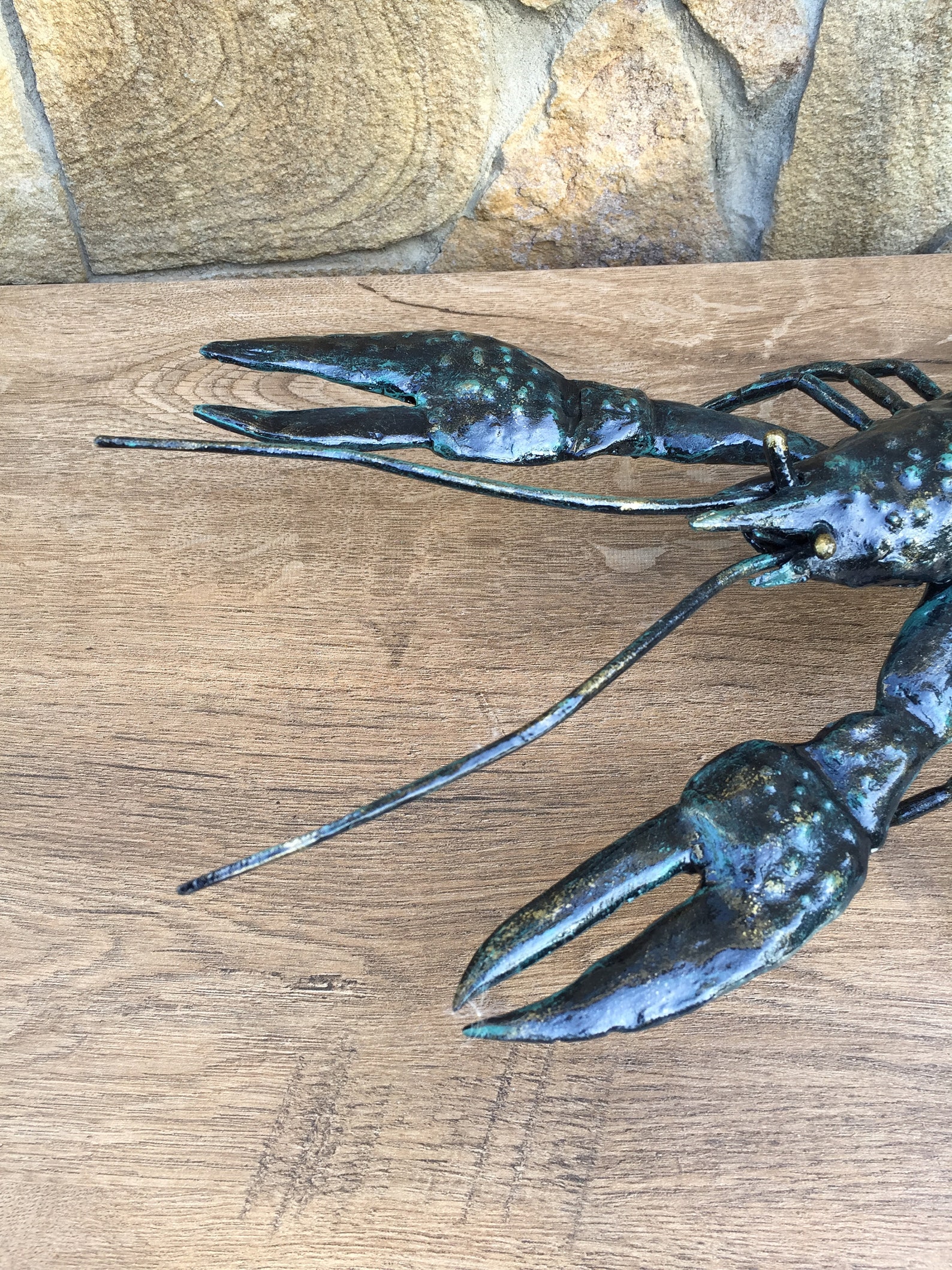 Crawfish Crayfish Crustacean Metal Sculpture Metal - Etsy