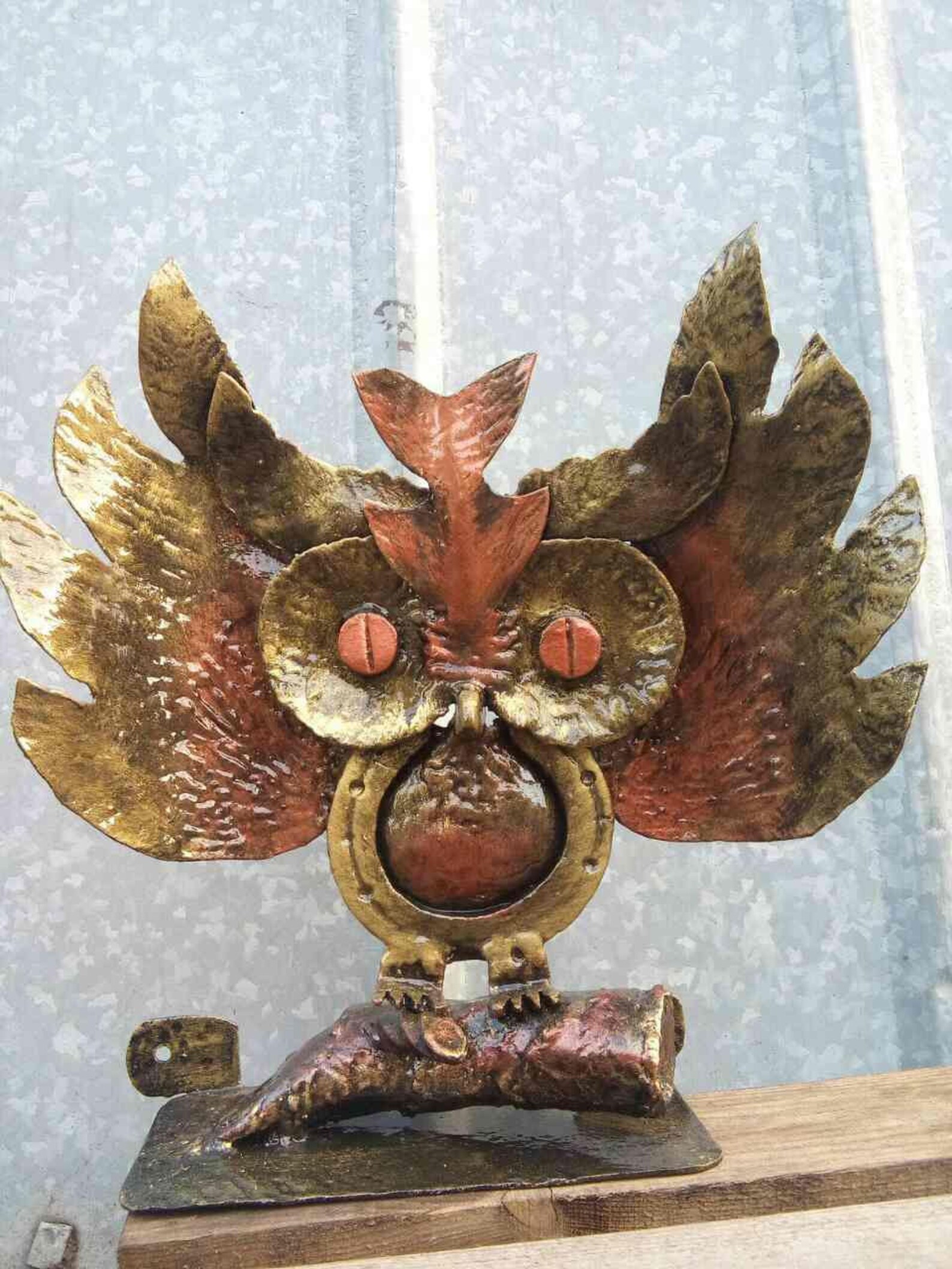 Metal Owl Hand Forged Owl Owl Sculpture Owl Metal Art Hand - Etsy