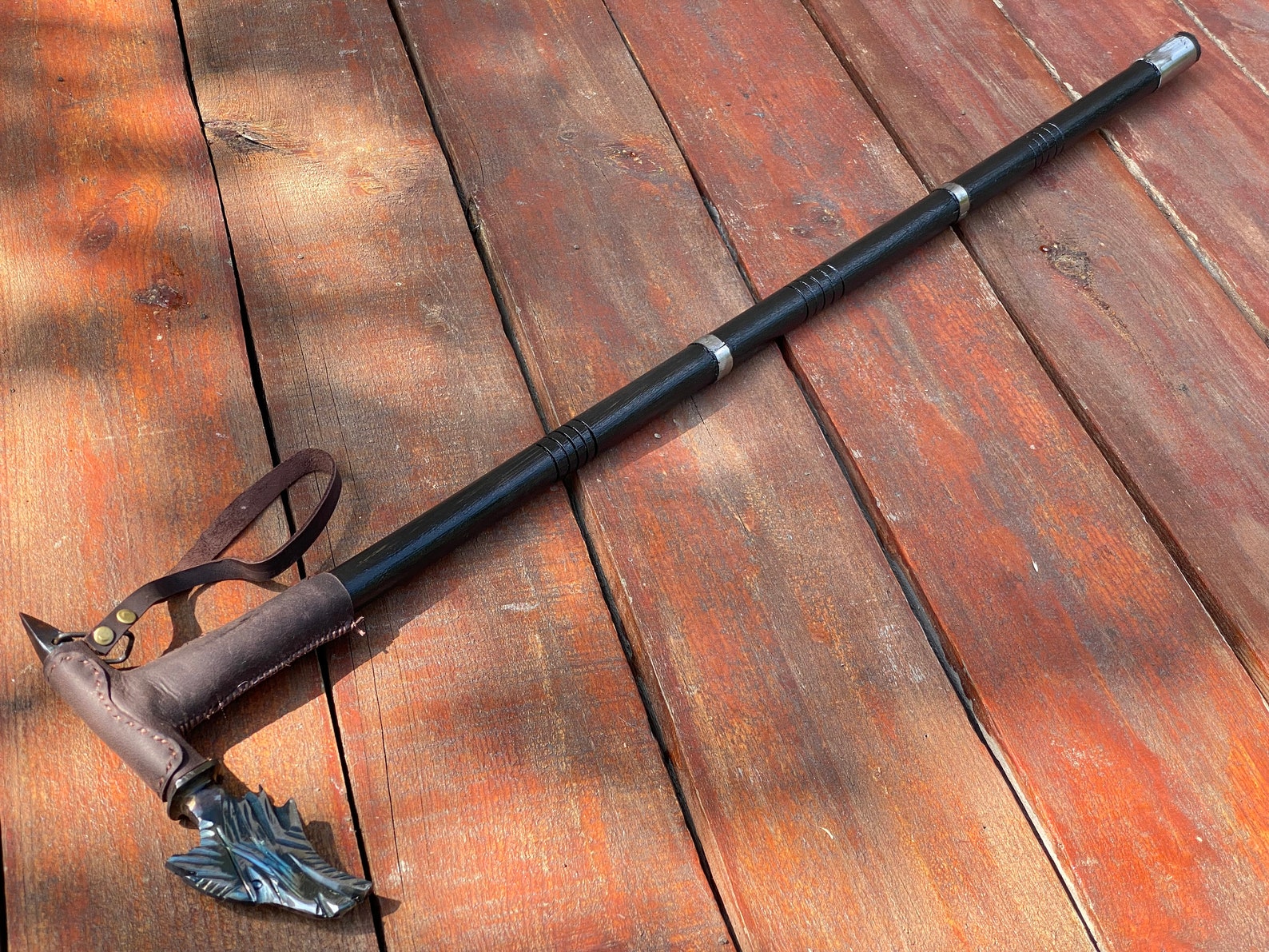 Dragon Cane Railrod Spike Walking Cane Dragon Walking Etsy