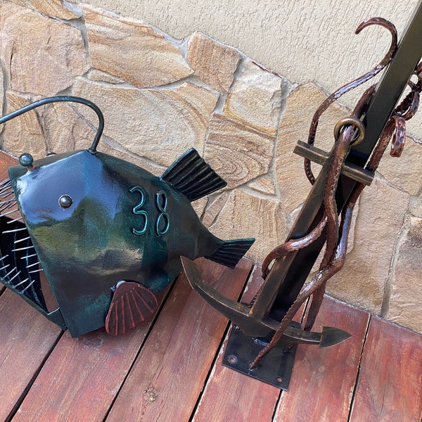 Iron Mailbox - Etsy