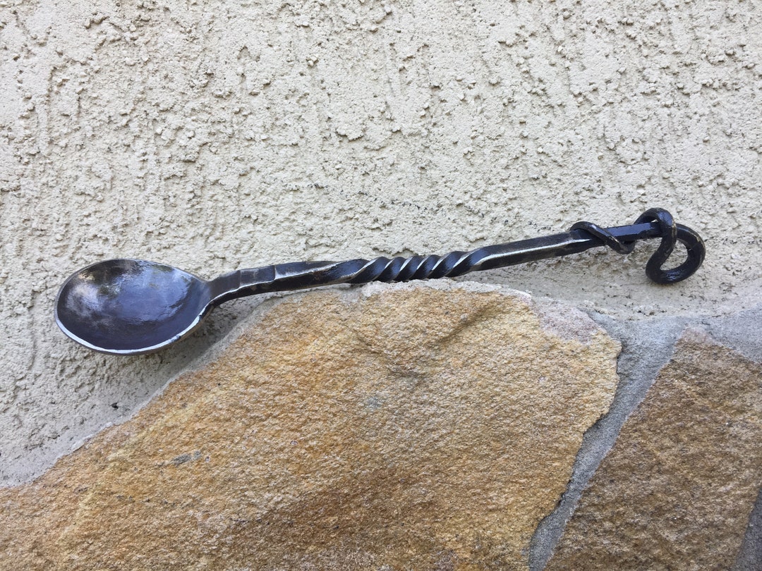 Viking Spoon, Medieval Cutlery, Hand Forged Spoon, Rustic Spoon ...