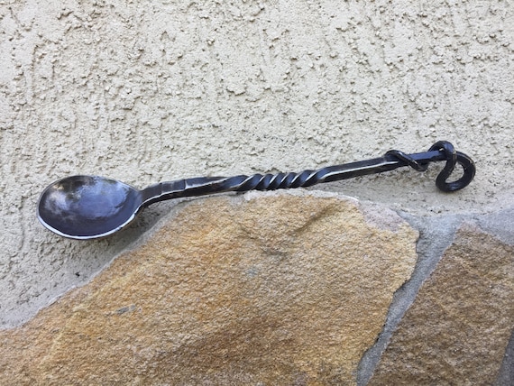 Viking Spoon Medieval Cutlery Hand Forged Spoon Rustic - Etsy