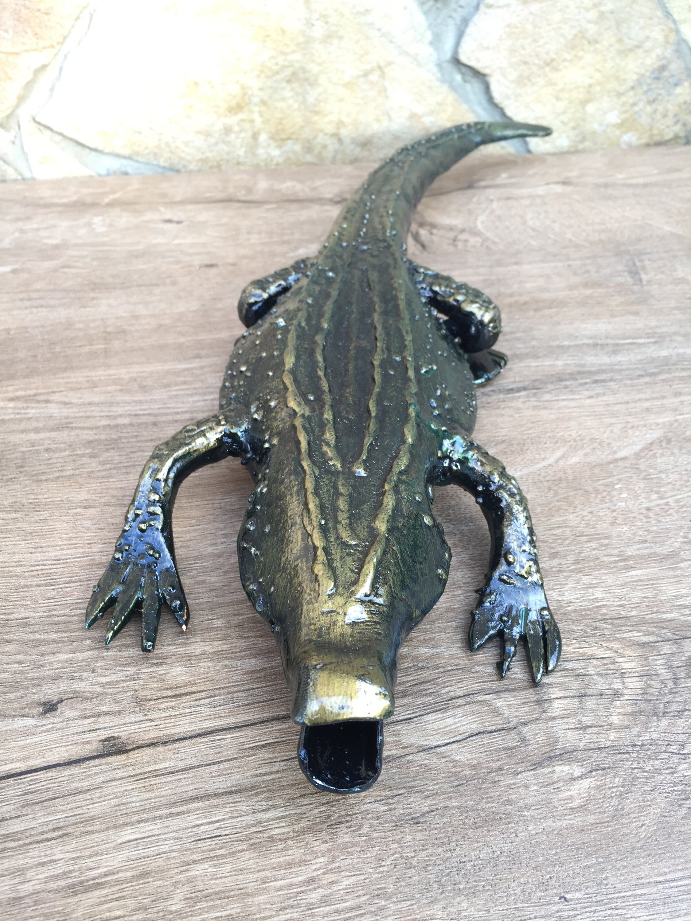 Hand Forged Crocodile Crocodile Figure Crocodile Gifts - Etsy