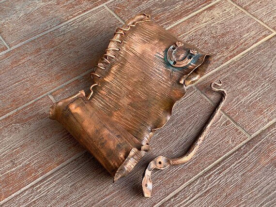 Copper Scroll 7th Anniversary Copper Gifts 7 Year - Etsy