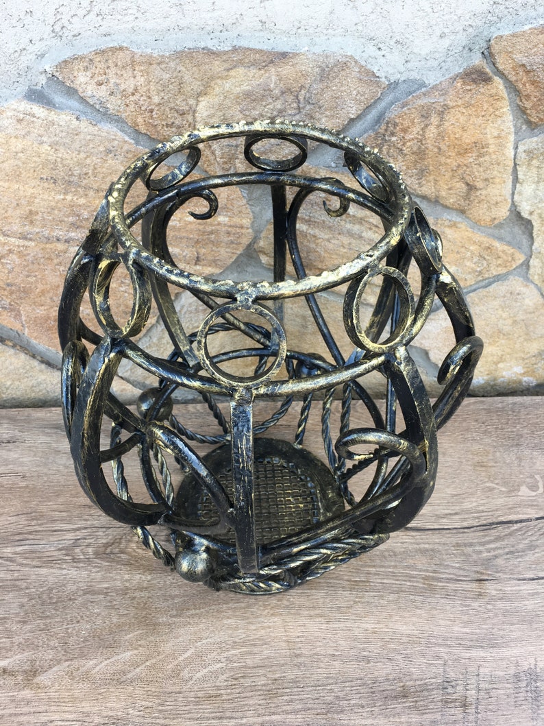Hand Forged Vase Metal Vase Vase for Flowers Metal Flower | Etsy