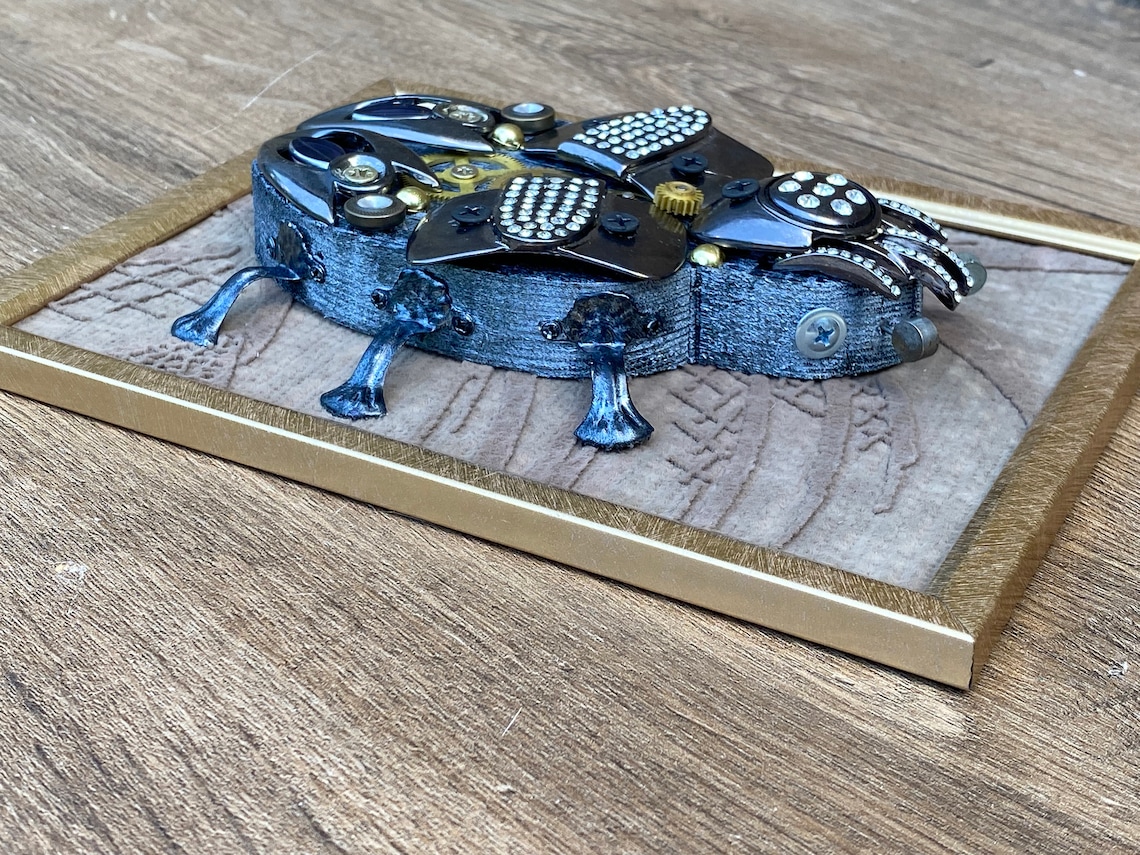 Steampunk Painting Steampunk Insect Beetle Steampunk | Etsy